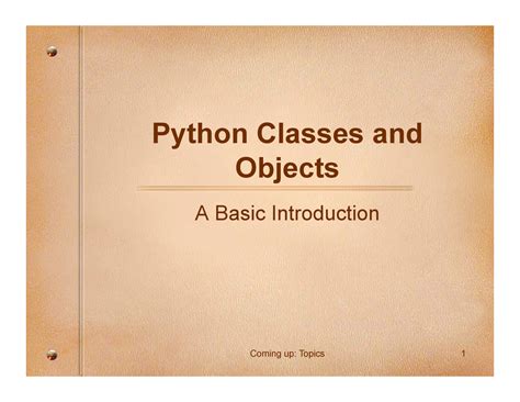 Oops Oops Notes Python Classes And Objects A Basic Introduction