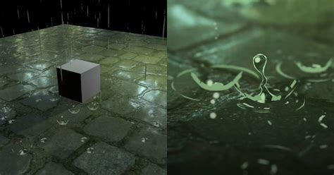Learn How To Make Stylized Rain Splashes Simulation In Blender