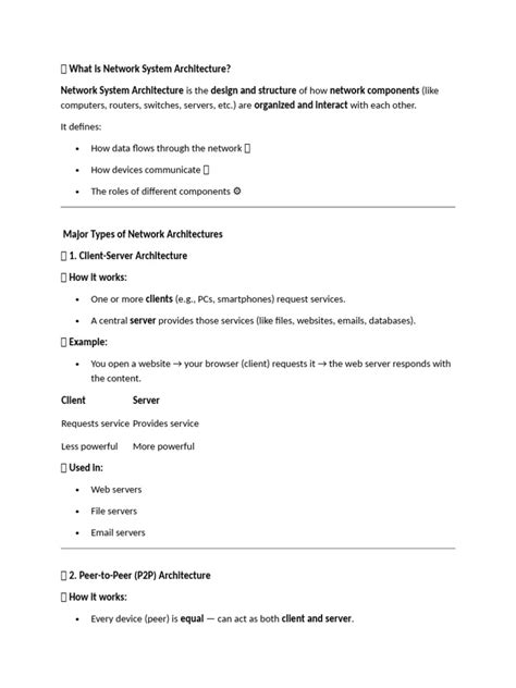 What Is Network System Architecture Pdf Internet Protocol Suite