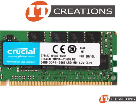 CT64G4LFQ4266-2G6D2.001 - Used - MICRON / CRUCIAL 64GB PC4-21300 DDR4 ...