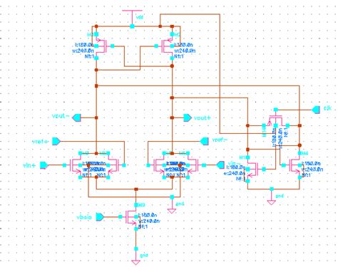 Schematic View Of Preamplifier Latch Comparator Download Scientific