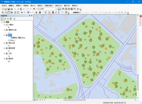 Arcgis制图表达representation实战篇1 边界线和行道树制作arcgis虚线设置间距 Csdn博客