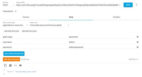 Django Oauth Toolkit Unsupportedgranttype Error Stack Overflow