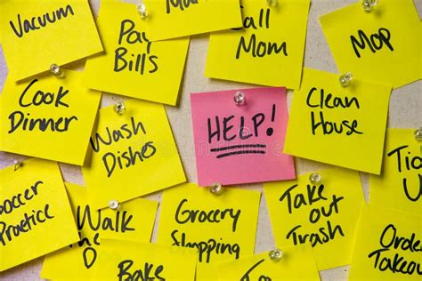 help post it notes to do list sticky notes overwhelmed concept busy
