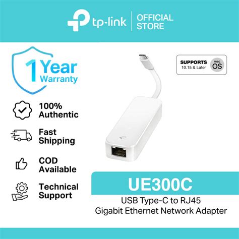 TP Link UE300C USB Type C To RJ45 Gigabit Ethernet Network Adapter USB Adapter Wi Fi Adapter