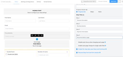 how to create a wordpress booking form fluent forms