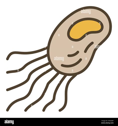 Prokaryote Microbe Vector Microbiology Concept Colored Icon Or Sign Stock Vector Image And Art Alamy
