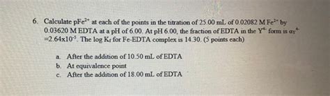 solved 6 calculate pfe² at each of the points in the