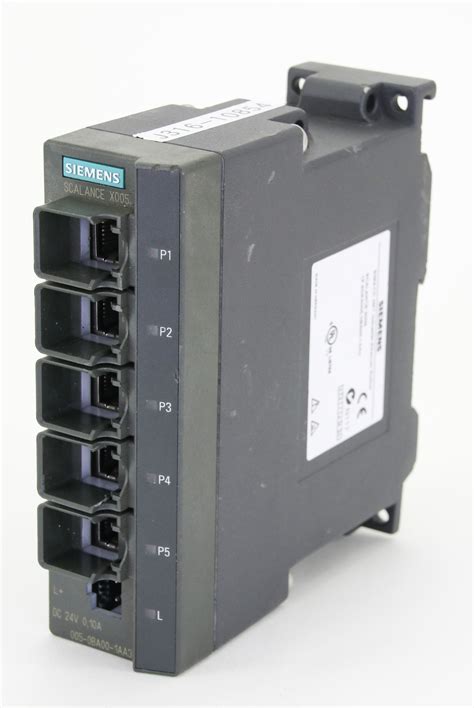 10854 Siemens Scalance X005 Industrial Ethernet Switch 6gk5005 0ba00 1aa3 J316gallery