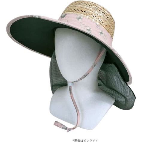 ヤマショウ 婦人麦わら帽子dx 日よけ付 ホワイト Ykh 702wh 1個（直送品） アスクル