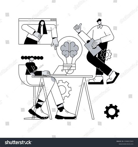 Brainstorming Abstract Concept Vector Illustration Teamwork Stock Vector Royalty Free