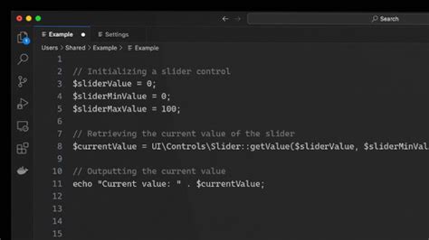 Basic Example Of Php Function Uicontrolsslidersetvalue