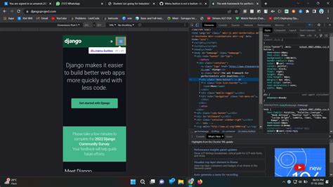 Menu Button Is Not A Button Issue Django Djangoproject GitHub