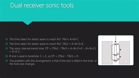 Sonic Log Acoustic Logging Tools And Its Interpretation Pptx