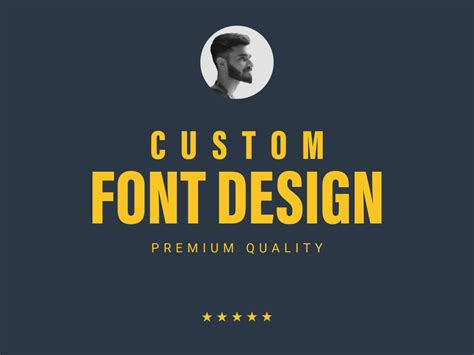 A Custom Typefacefont Designed By A Professional Ttf Otf Woff