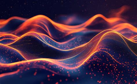 Blockchain Technology Digital World Of The Future 3d Illustration Background Stock