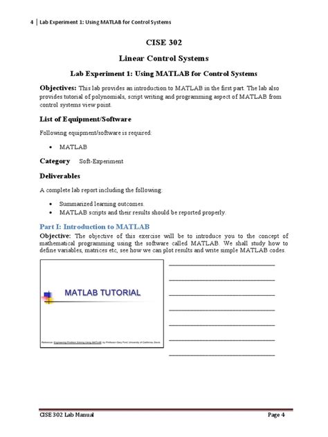 cise 302 linear control systems lab manual 1 pdf matrix