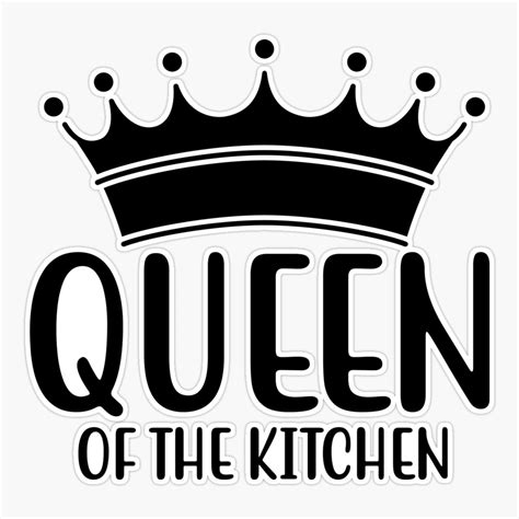 Maneki Queen O The Kitchen Cute Kitchen Signs Decor Sticker Phone
