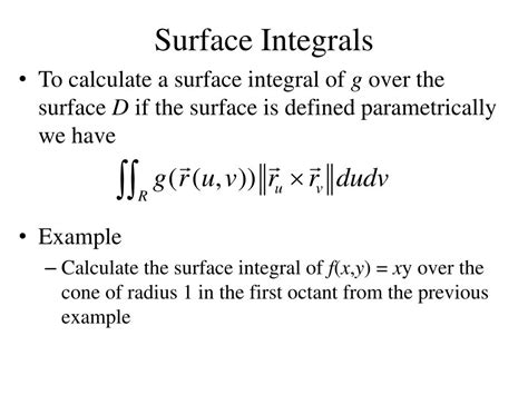 Ppt Surface Area And Surface Integrals Powerpoint Presentation Free