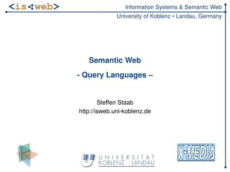 ppt semantic web query languages powerpoint presentation free