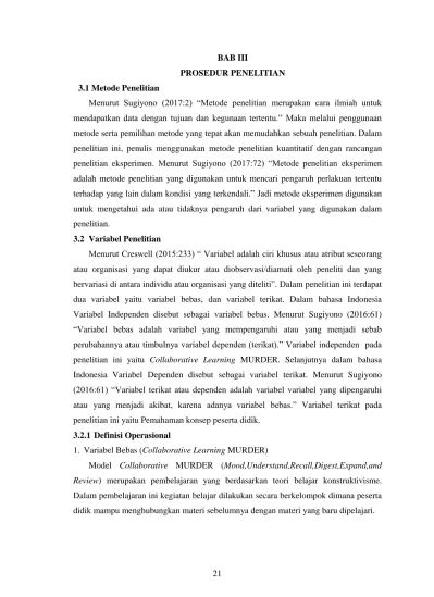 Dalam Penelitian Ini Terdapat Dua Variabel Yaitu Variabel Bebas Dan