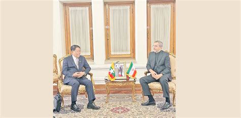 အီရန်နိုင်ငံ နိုင်ငံခြားရေးဝန်ကြီးနှင့် ဒုတိယဝန်ကြီးချုပ်နှင့် ပြည်ထောင်စုဝန်ကြီး ဦးသန်းဆွေ နှစ