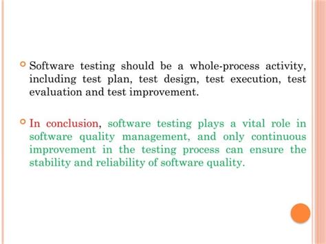 Introduction To Software Testing Presentation PPT