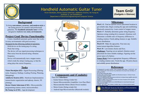 Handheld Automatic Guitar Tuner Design Projects
