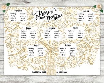 Tree Seating Chart Etsy