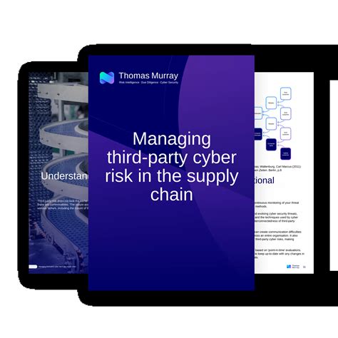 Managing Third Party Cyber Risk In The Supply Chain Thomas Murray