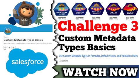 custom metadata types basics salesforce trailhead challenge 3