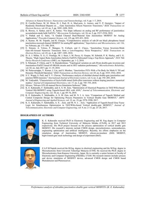 Performance Analysis Of Ultrathin Junctionless Double Gate Vertical
