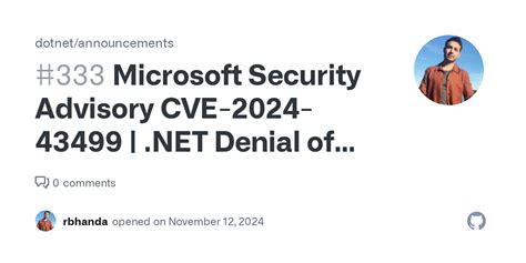 microsoft security advisory cve 2024 43499 denial of service