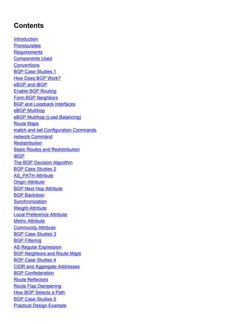 Border Gateway Protocol Bgp Ppt