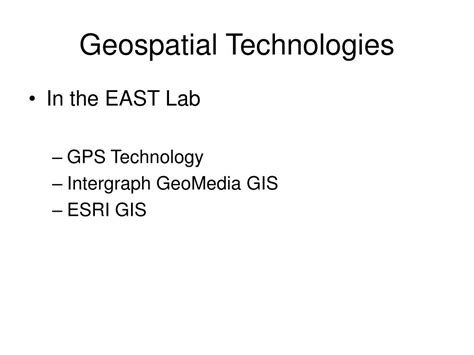 Ppt Geospatial Technologies Powerpoint Presentation Free Download Id 512459