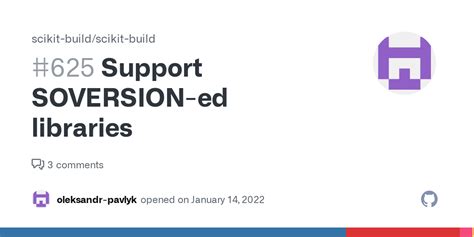 support soversion ed libraries · issue 625 · scikit build scikit build