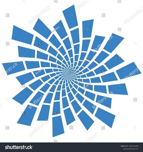 Heart Shaped Rotated Fibonacci Pattern Stock Vector Royalty Free