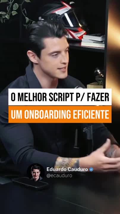 Eduardo Da Silva Cauduro No Linkedin 🔶 O Melhor Script Para Fazer Um