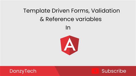Template Driven Forms In Angular Youtube
