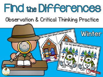 Find What S Different Observation Critical Thinking Fun Winter