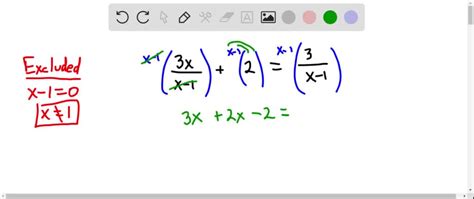 Solvedfor The Following Exercises Solve Each Rational Equation For X