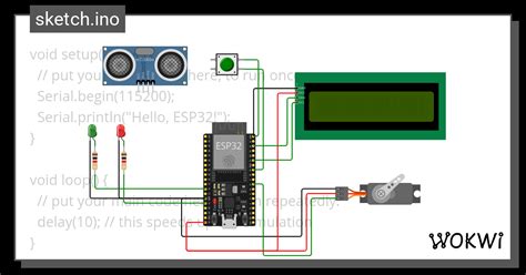 Iot Smart Door Wokwi Esp32 Stm32 Arduino Simulator
