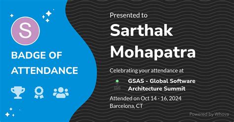 Sarthak Mohapatra On Linkedin Gsas24 Whova
