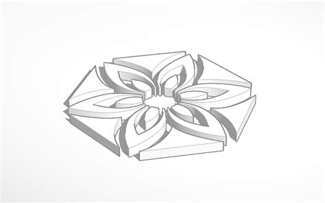 3d Design 2016 1 15 Flower 6 Tinkercad