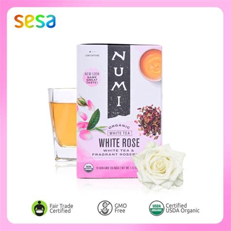 Jual Numi Organic White Rose Tea 32g Shopee Indonesia