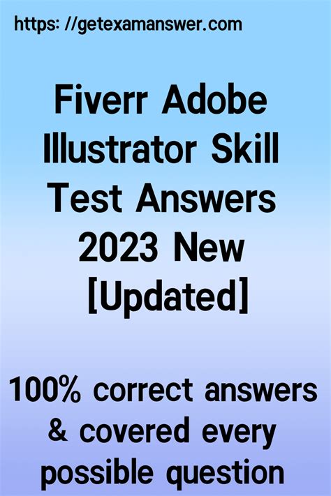 fiverr adobe illustrator skill test answers 2023 new [updated] in 2023