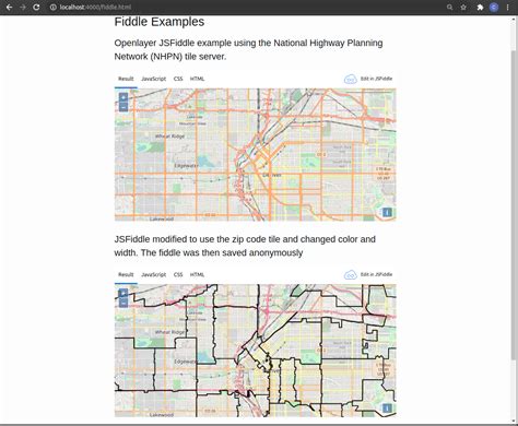 Modify A Jsfiddle And Add It To Your Web Page Geoplatform Demos