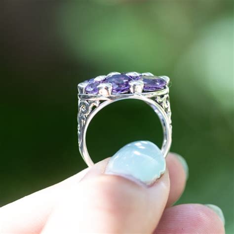Zilveren Ring Met Amethisten Zilvernl Home Collection