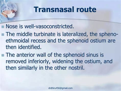 Transsphenoidal Hypophysectomy By Drdhiru456 Pptx