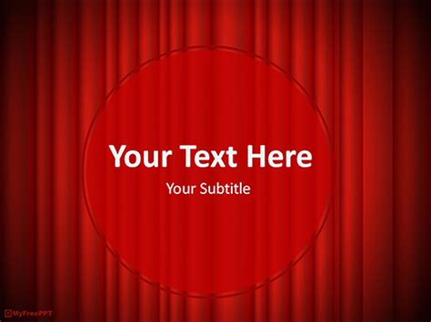 Curtain Powerpoint Template Moplamediagroup